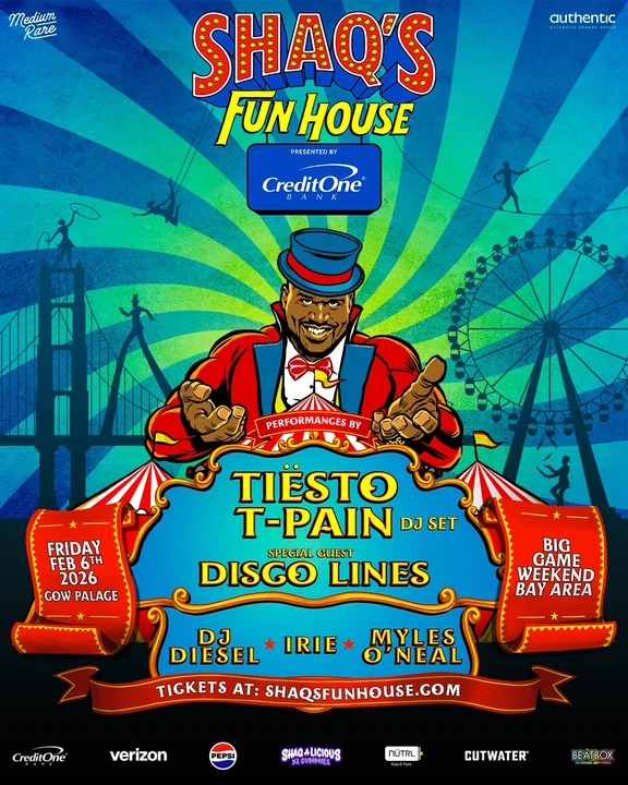 Shaq's Fun House 2026 Set Times & Lineup • Humble