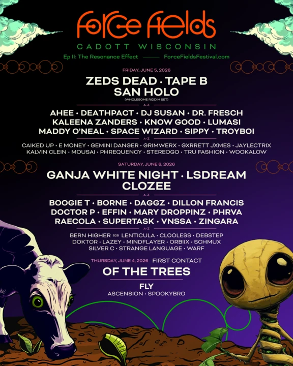 Force Fields 2026 Lineup — June 5 - 6, 2026 • Humble