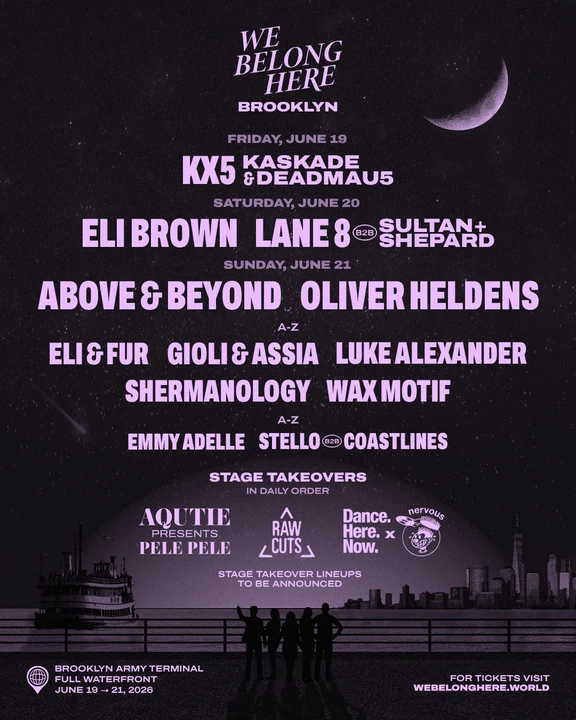 We Belong Here Brooklyn 2026 Set Times & Lineup — June 19 - 21, 2026 ...